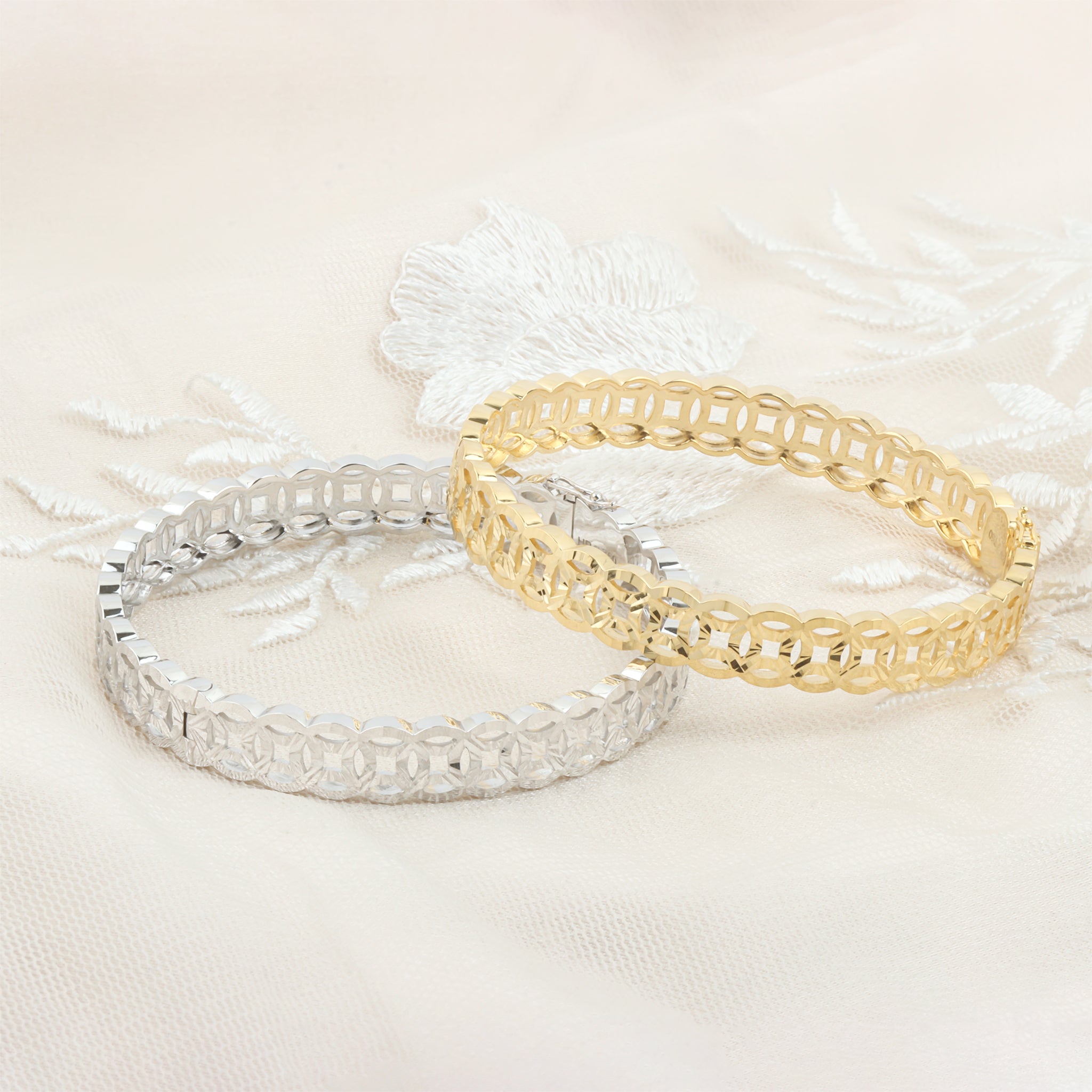 18K Gold Bangles